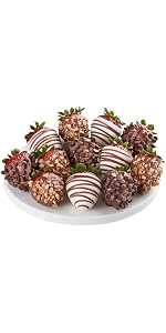 Amazon.com : Shari’s Berries Gourmet Drizzled Strawberries | Chocolate ...