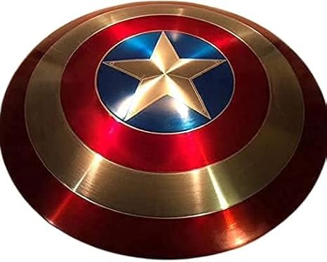 Amazon.com: Captain Shield 22 Inch Captain Round Shield Metal Replica ...