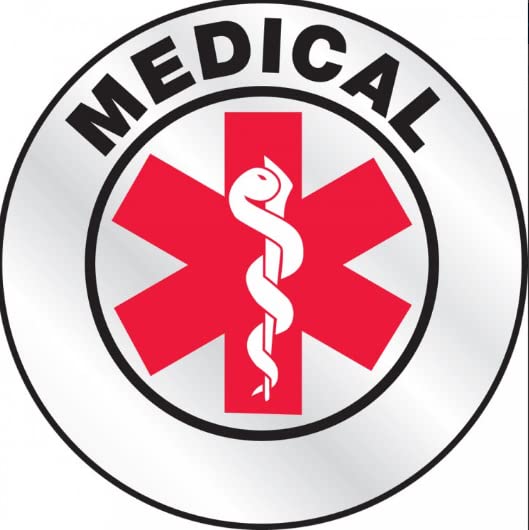 Safety Sign Sticker | Medical Sign, PVC Waterproof Sticker : Amazon.in ...