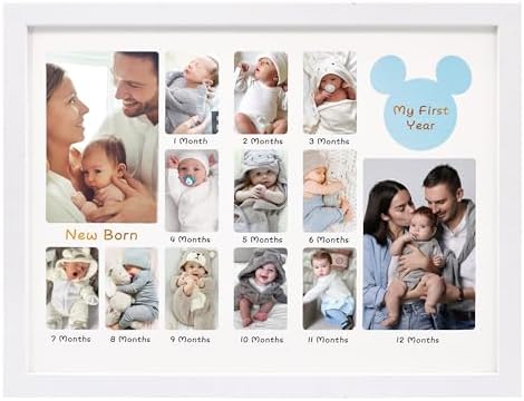 Amazon.com - Personalized Baby First Year Photo Board - 12 Month Frame ...