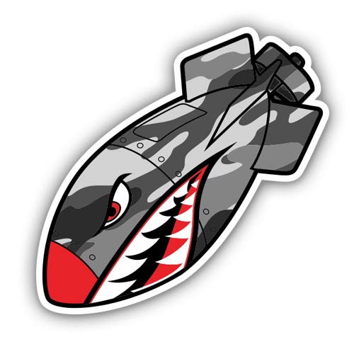 Amazon.com: Tiger Bomb Camo War Hawk - 3" Vinyl Sticker - for Car ...
