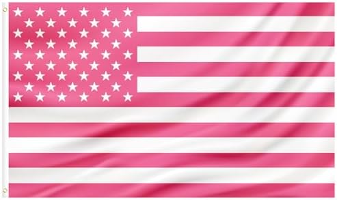 Amazon.com : 3x5 FT Pink American Flag Standard United States Flag, USA ...