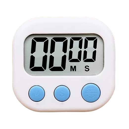 Flipco Digital Kitchen Timer & Stopwatch, Countdown Large Digits, Loud ...