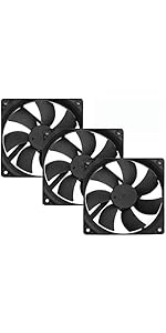 Amazon.com: 80mm Slim Quiet Computer Fan 12V 80mm x80mm x15mm Silent PC ...