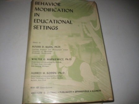 Behavior modification in educational settings : Amazon.in: Books