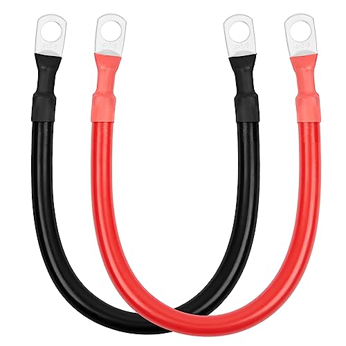 4 Gauge Wire - 72 Inch Power Inverter Cables With 3/8 Lugs For Solar ...