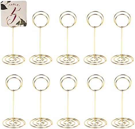 Amazon.com: Table Number Card Holders, 25 Pack Wire Shape Table Photo ...