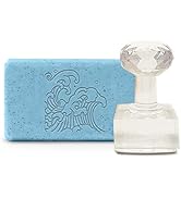 Amazon.com: CRASPIRE Acrylic Soap Stamp with Handle, 1.42 x 0.97 Inches ...