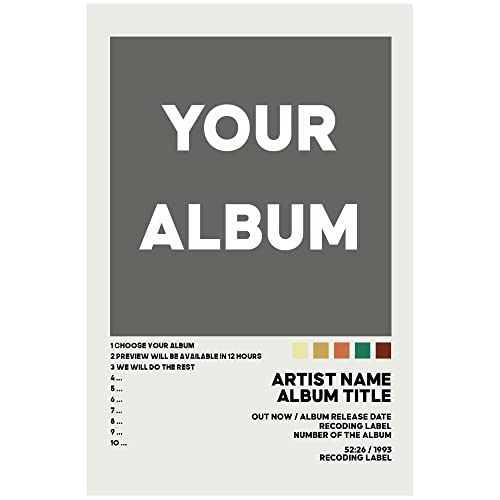 Custom Album Cover SET OF 3 | Music Poster | Album Poster | Album ...