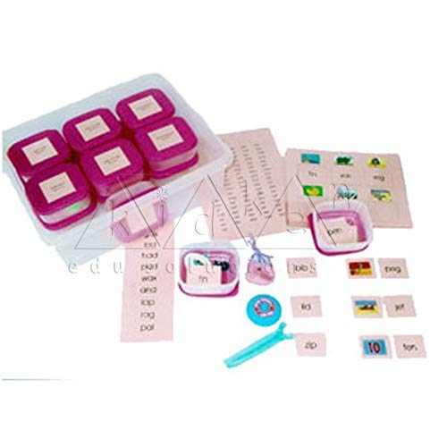 Kidken Montessori Reading Kit 1 | Complete Pink Set for Early Language ...