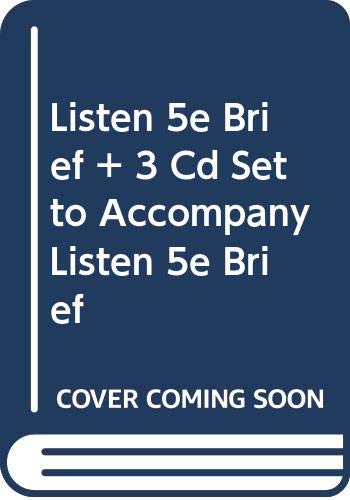 Listen 5e Brief paper & 3 CD set to Accompany Listen 5e Brief: Kerman ...