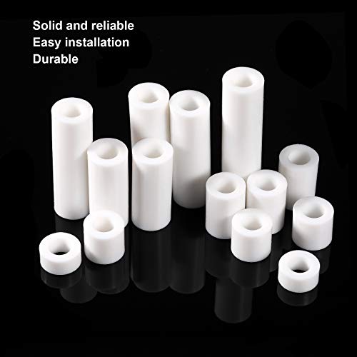 Snapklik.com : 120 Pieces Outlet Screw Spacers White Rubber Round ...
