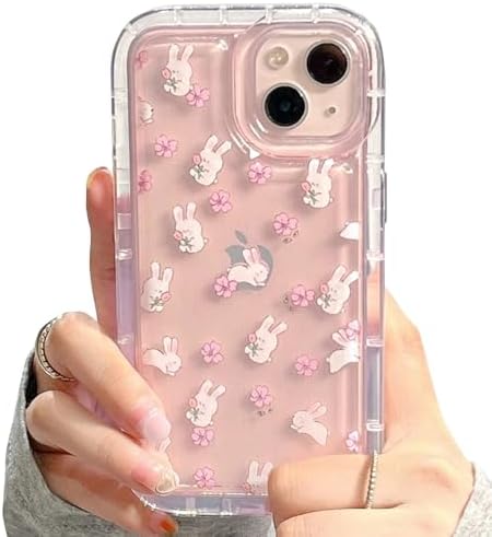 Amazon.com: Bonitec Compatible with iPhone 15 Case Bunny Phone Case for ...
