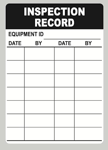 Amazon.com : 3.5x5 inch 100PCS Inpection Record Stickers Waterproof ...