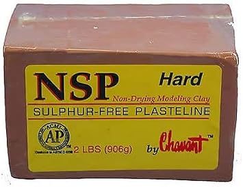 Chavant NSP Hard - Sulfur-Free Plasteline Fine Art Clay - 2lb Block ...