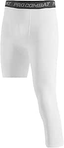 UNZYE 1 PCS Men's 3/4 One Leg Compression Pants Basketball Athletic ...
