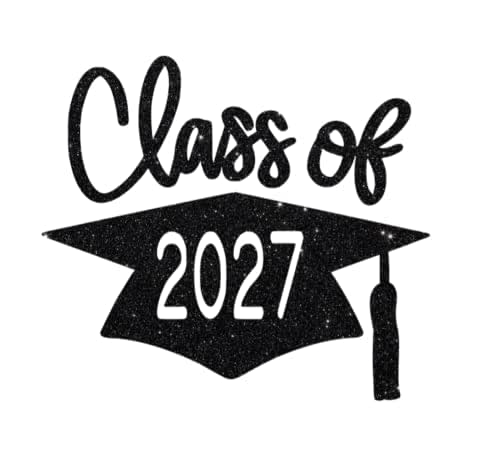 Amazon.com: Class Of 2027 Graduation Cap Vinyl Decal, Graduation T ...