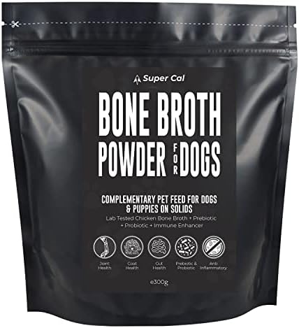 Chicken Bone Broth for Dogs + Prebiotics for Dogs + Probiotic + Immune ...