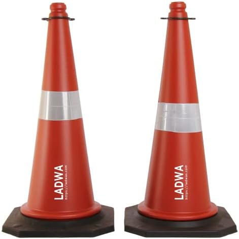 Nilkamal Road Traffic Safety Cone, Pack of 4 Cones 750mm, with 4 mtr ...