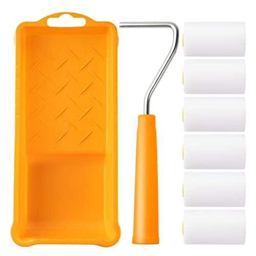 Mister Rui Foam Paint Roller, 2 Inch Mini Paint Roller Kit (8 Pack ...