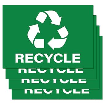 Amazon.com: Recycle Stickers, Self Adhesive Weatherproof Vinyl Stickers ...