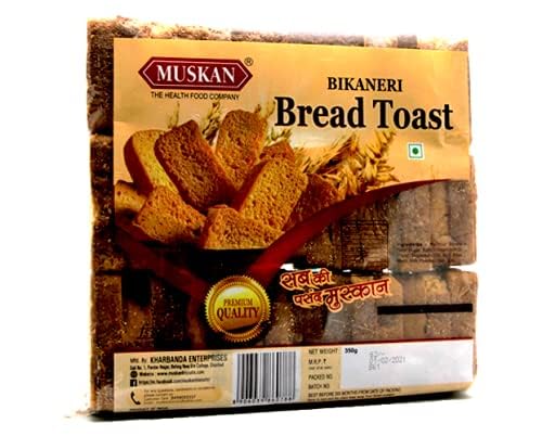 MUSKAN BIKANERI Bread Toast Rusk Delicious taste Fresh Crunchy Soft ...