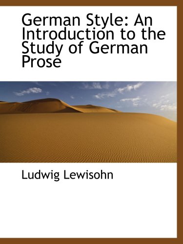 『German Style: An Introduction to the Study of German - 読書メーター