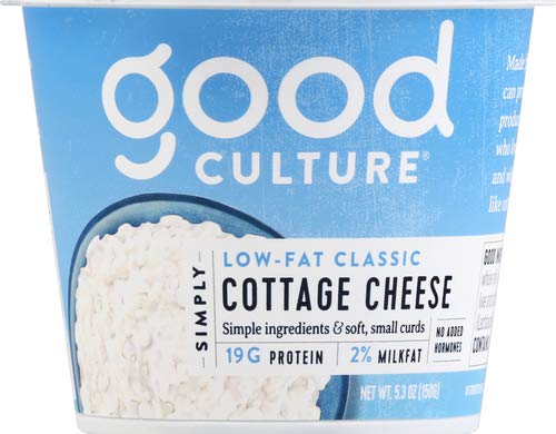 Amazon.com: Good Culture Cottage Cheese 2% Low-Fat Classic, 5.3 Oz ...