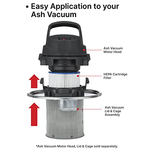 Shop-Vac 9032933 Ash Vacuum CleanStream HEPA Cartridge Filter, Stops ...