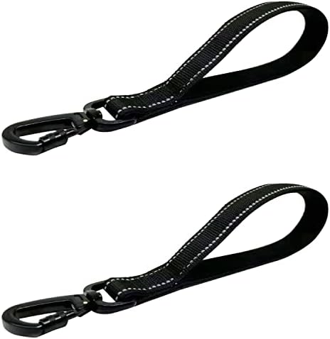 SHENGDING 2 Pieces 12 Inches Short Dog Leash High Strength Nylon ...