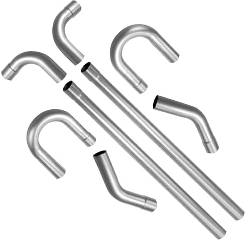 Amazon.com: 2'' Stainless Steel 409 Custom Exhaust Pipe Kit Tubing ...