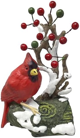 Amazon.com: BANBERRY DESIGNS Cardinal Figurine - Songbird Statue with ...