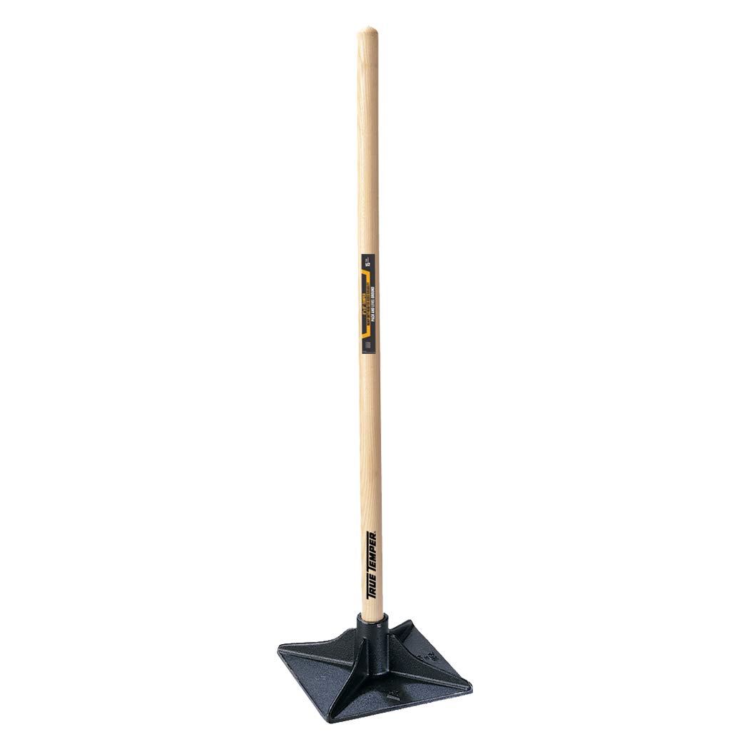 Ames True Temper 11 lb 8-Inch by 8-Inch Tamper with 42-Inch Ash Handle ...