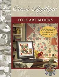 Amazon.com: Electric Quilt Classic Applique Folk Art Block Patterns for ...