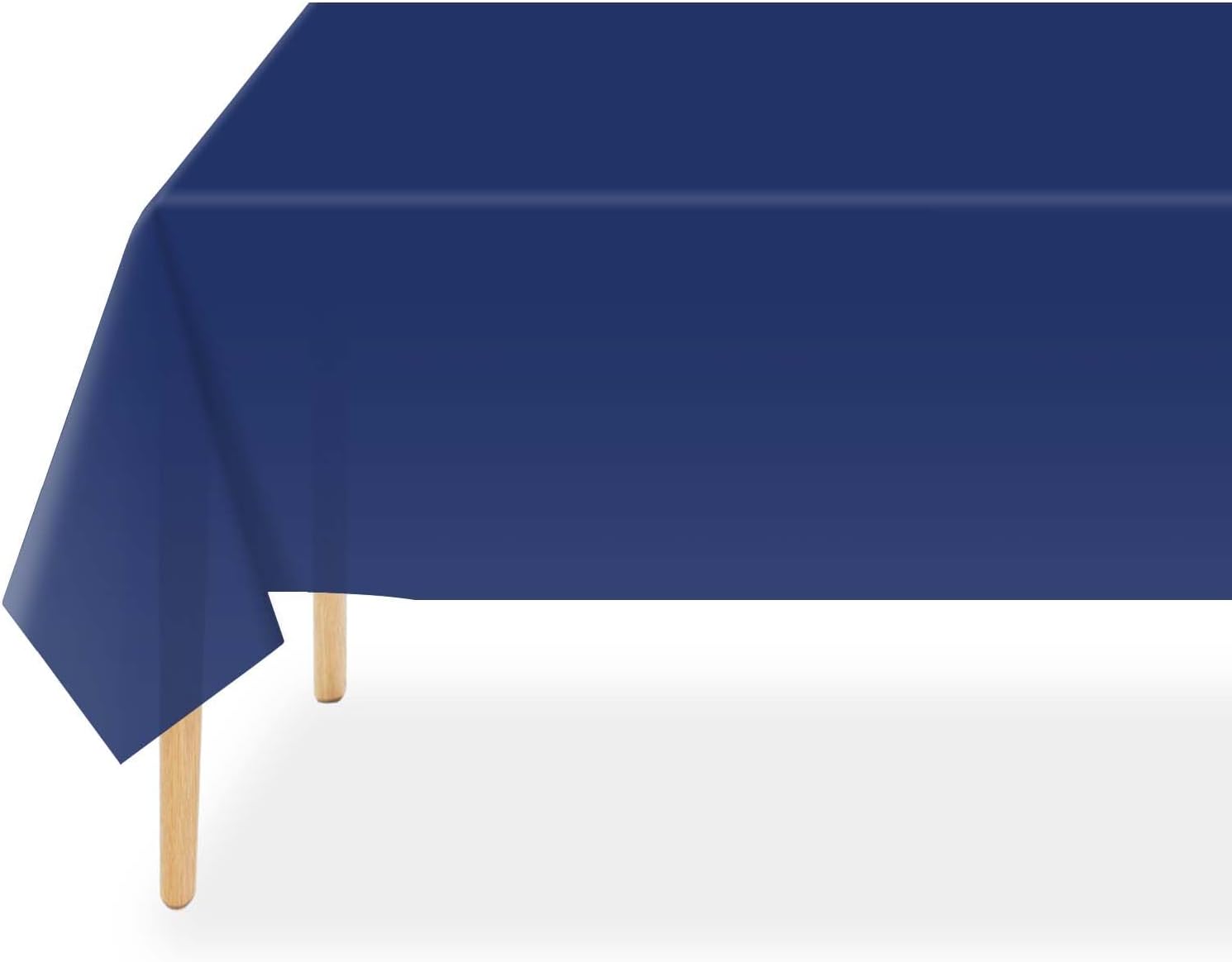Amazon.com: odibo Navy Blue Tablecloths Plastic 2 Pack Deep Blue ...