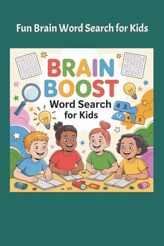 Fun Brain Words For Kids Word Search Puzzle Book: Fun, Word Searches ...