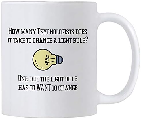 Amazon.com: Casitika Psychology Gifts. 11 oz White Ceramic Psychologist ...