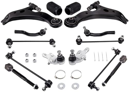 Amazon.com: Front Lower Control Arms w/Ball Joints Sway Bar End Links ...