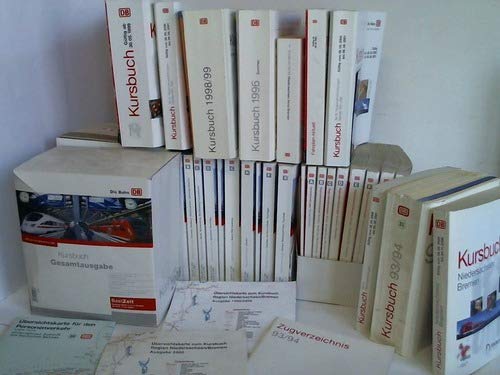 Sammlung von 61 Kursbüchern der 90er und 2000er Jahre : Deutsche Bahn ...