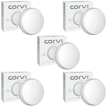 Buy CORVI LED Surface 5 Ceiling Light | 18 Watts illumination using 12 ...