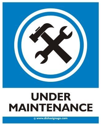 Under Maintenance Sign Printable