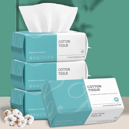 Amazon.com: Disposable Face Towel,Cotton Facial Dry Wipe for Sensitive ...