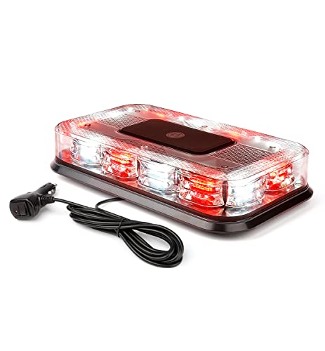 Snapklik.com : 72 LED Red White Roof Top Emergency Strobe Lights ...