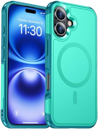 Amazon.com: Temdan Designed for iPhone 16 Case Magnetic,[Compatible with Magsafe][Military Grade ...