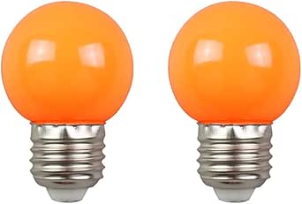 2-Pack Energy Saving LED Light Bulb, 3 Watt Ambient Led Color Light G45 ...