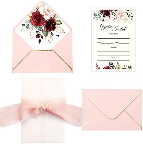 Amazon.com : DORIS HOME 25PCS Invitations Cards for Bridal Shower ...