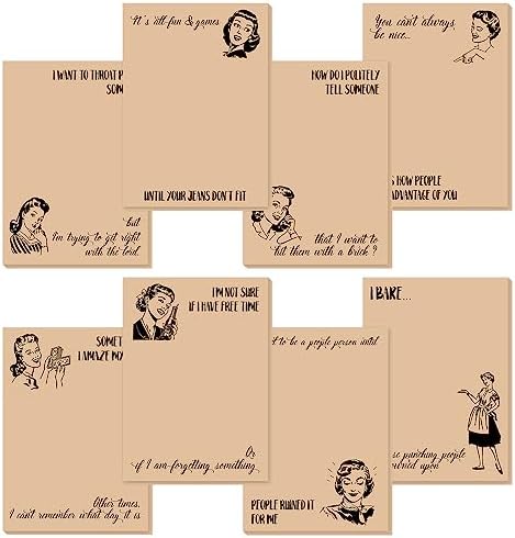 Amazon.com : Hotop 12 Pack Funny Notepads Office Coworker Gifts Novelty ...