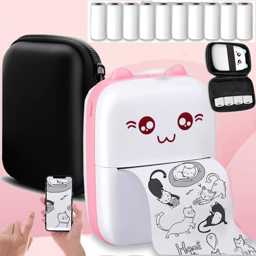 Toy Imagine™ Mini Portable Thermal Printer – Bluetooth Wireless Photo ...