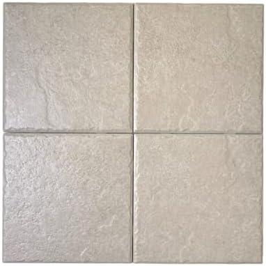 Palmyra White Sand Ivory Square 6x6 Ceramic Wall Tile Textured Matte ...