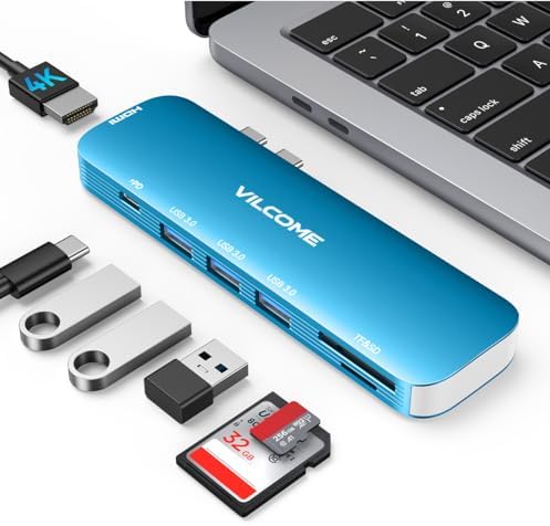 Amazon.com: USB C Adapter for MacBook Pro/MacBook Air M1 M2 M3 2021 ...